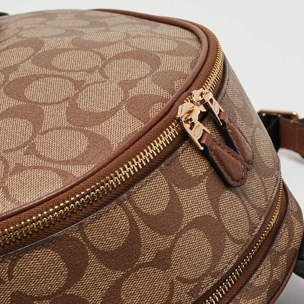 Coach Brown/Beige Signature Coated Canvas And Leather… - Gem